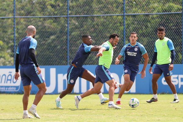 Bahia faz treino tático antes de pegar São Paulo pelo Brasileirão ...