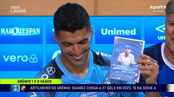 De saída do Grêmio, Suárez ganha DVD com gols de Renato Gaúcho | Jornal Correio