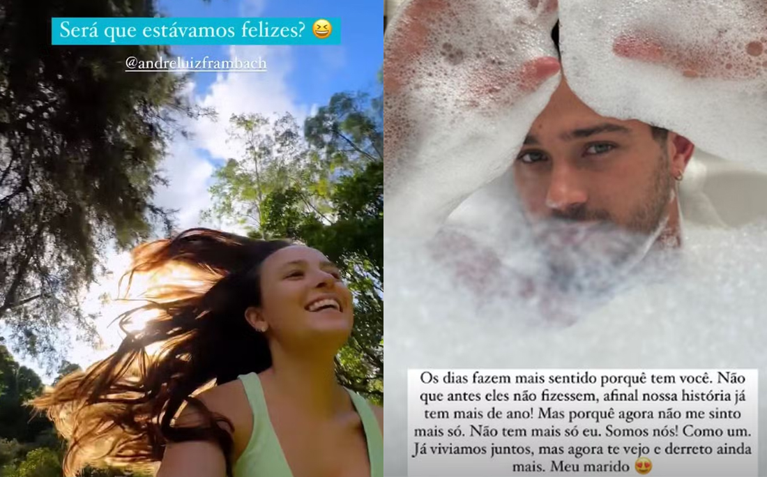 Fondue, banheira e cachoeira: Larissa Manoela e André Luiz Frambach curtem lua de mel | Jornal ...