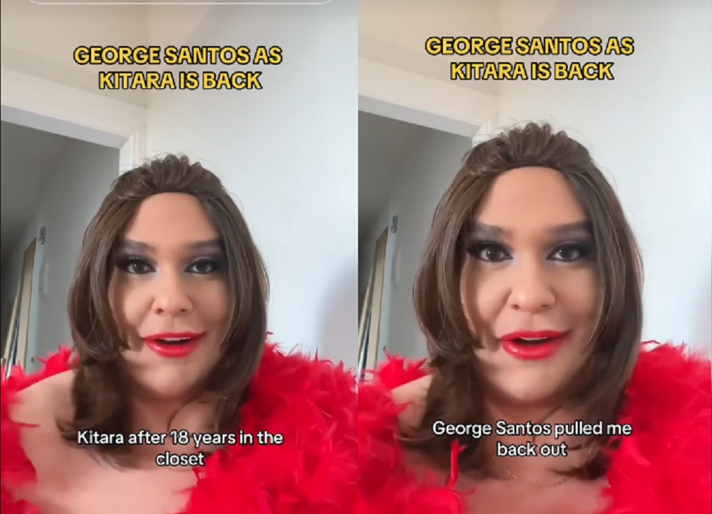 Ex-deputado americano George Santos retorna como drag queen Kitara ...