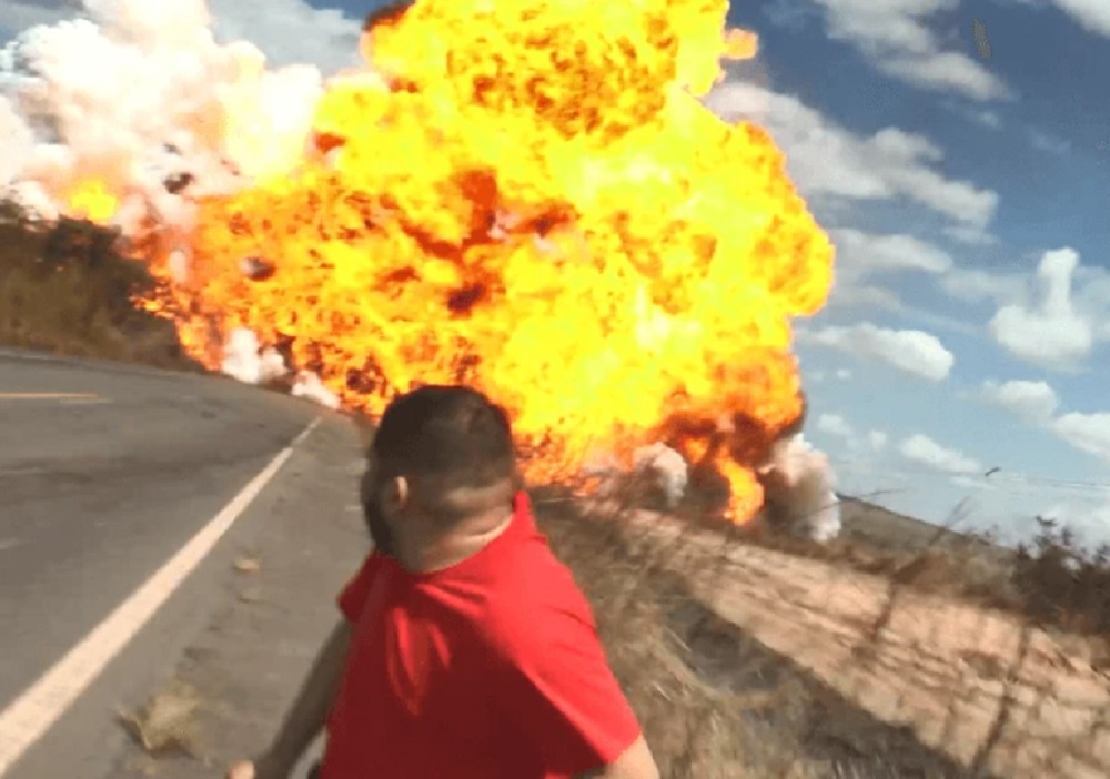Caminhão-tanque explode e deixa equipe de reportagem do SBT ferida ...