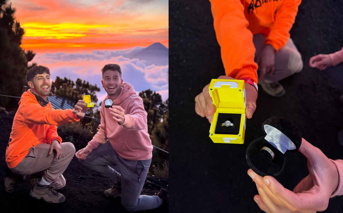 Namorados se surpreendem com pedidos de casamento ao mesmo tempo ...