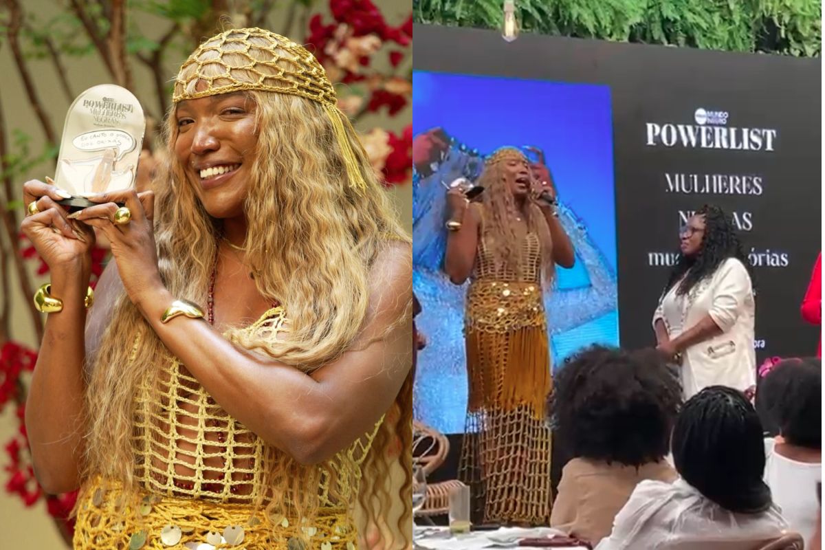 Cantora Majur se emociona ao ganhar prêmio representativo para mulheres ...